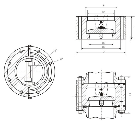 GMK Integrated Lug Type Double-disc Swing Check Valve- GMK- Disc